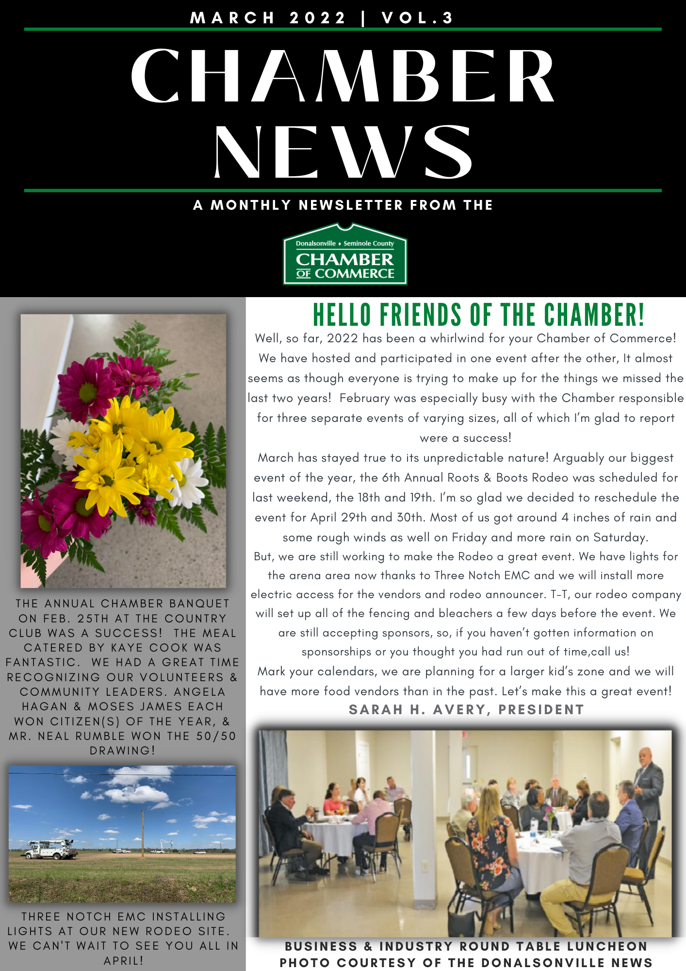Monthly Chamber Newsletter: March Edition – Donalsonville-Seminole ...